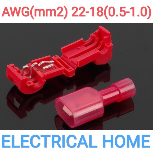 konektor kabel T jumper T-Tap connector terminal lock quick cable ...