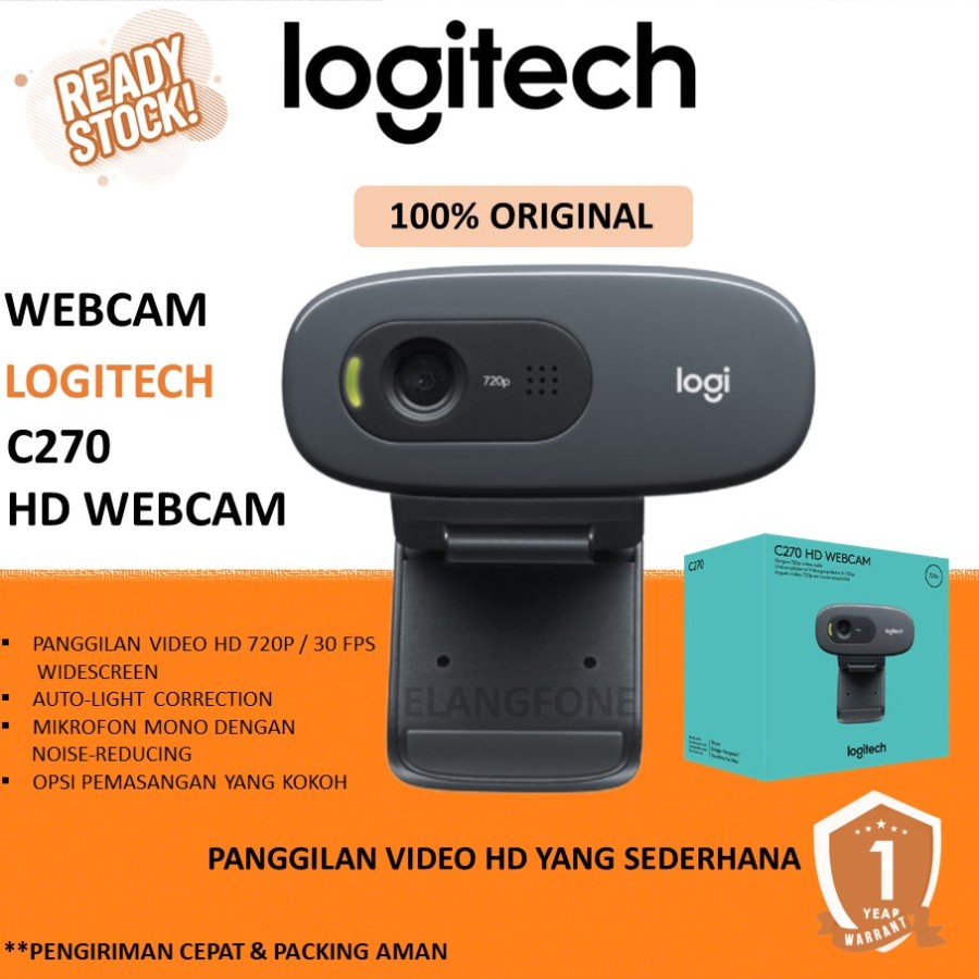 Webcam Logitech C270 Original | Lazada Indonesia