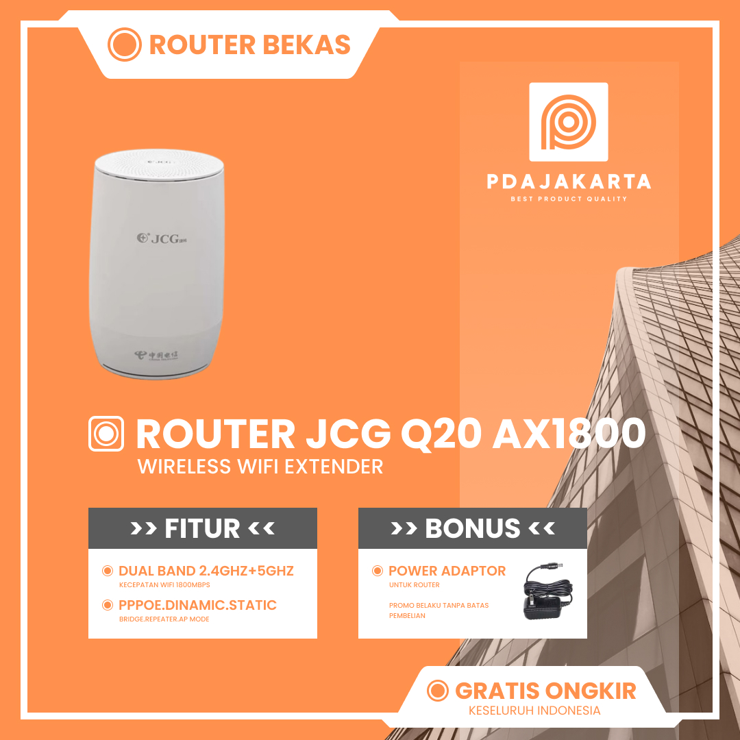 Router JCG Q20 AX1800 Dual Band Wireless Router WiFi Bekas Original ...
