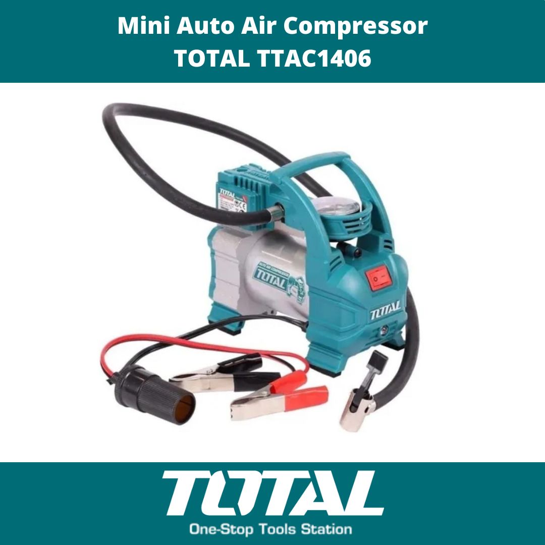 Mini kompresor angin ban Auto Air Compressor TOTAL TTAC1406 | Lazada ...