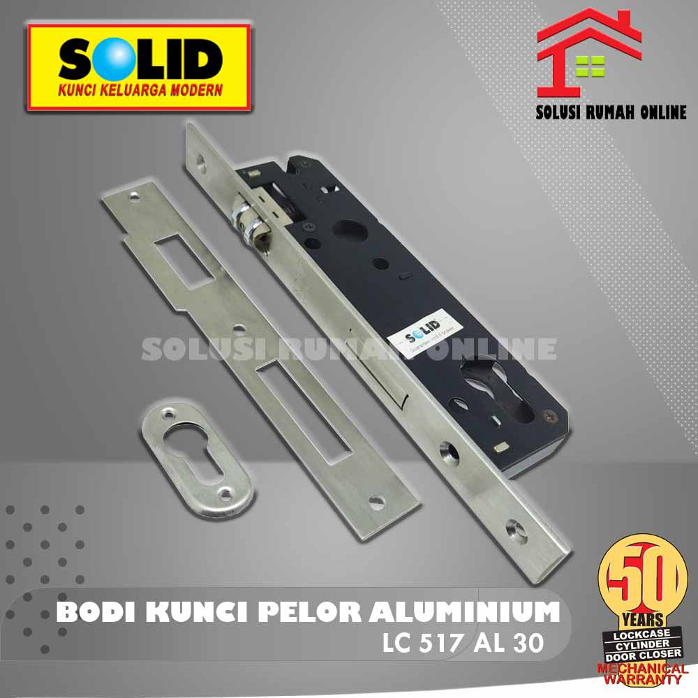 SOLID Bodi Kunci Pintu Swing - Pelor Aluminium LC 516 - 517 Ecer / Set ...