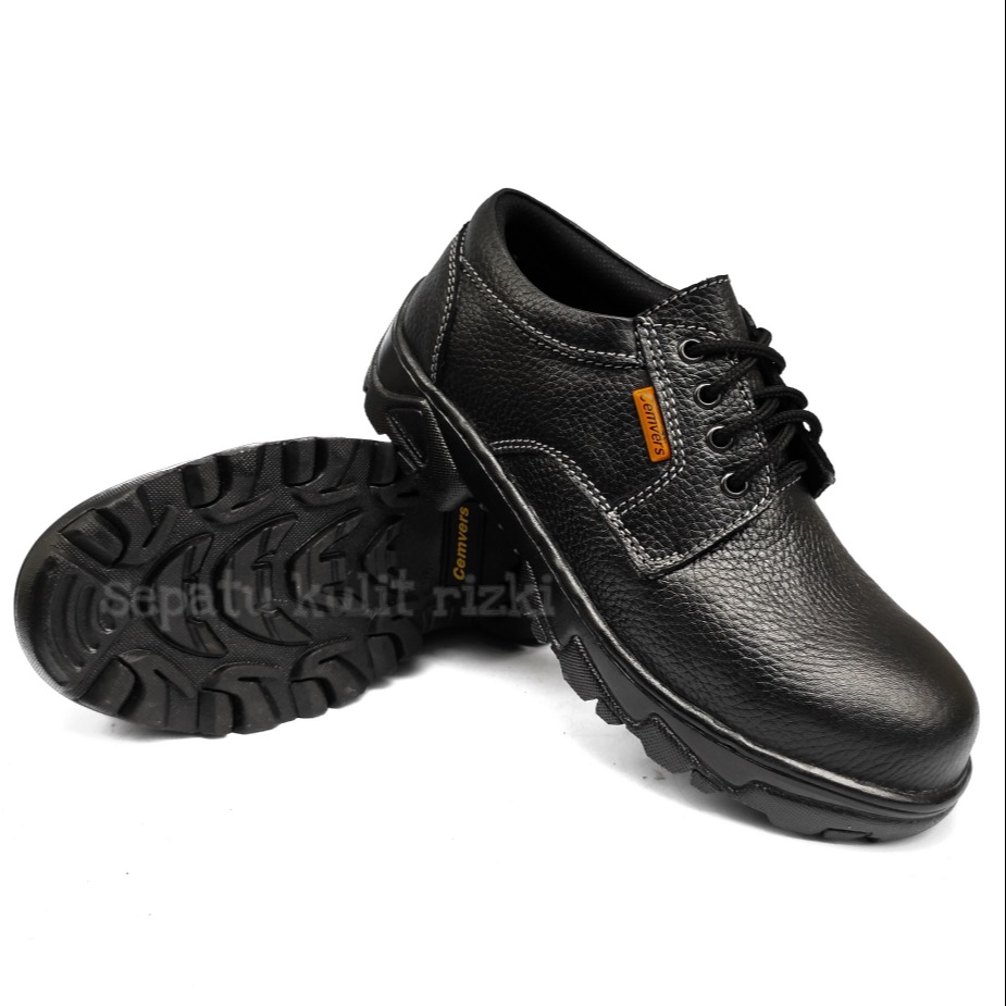 Sepatu Septi Pria Ujung Besi Kerja Lapangan Proyek Sefty Sefti Cowok ...