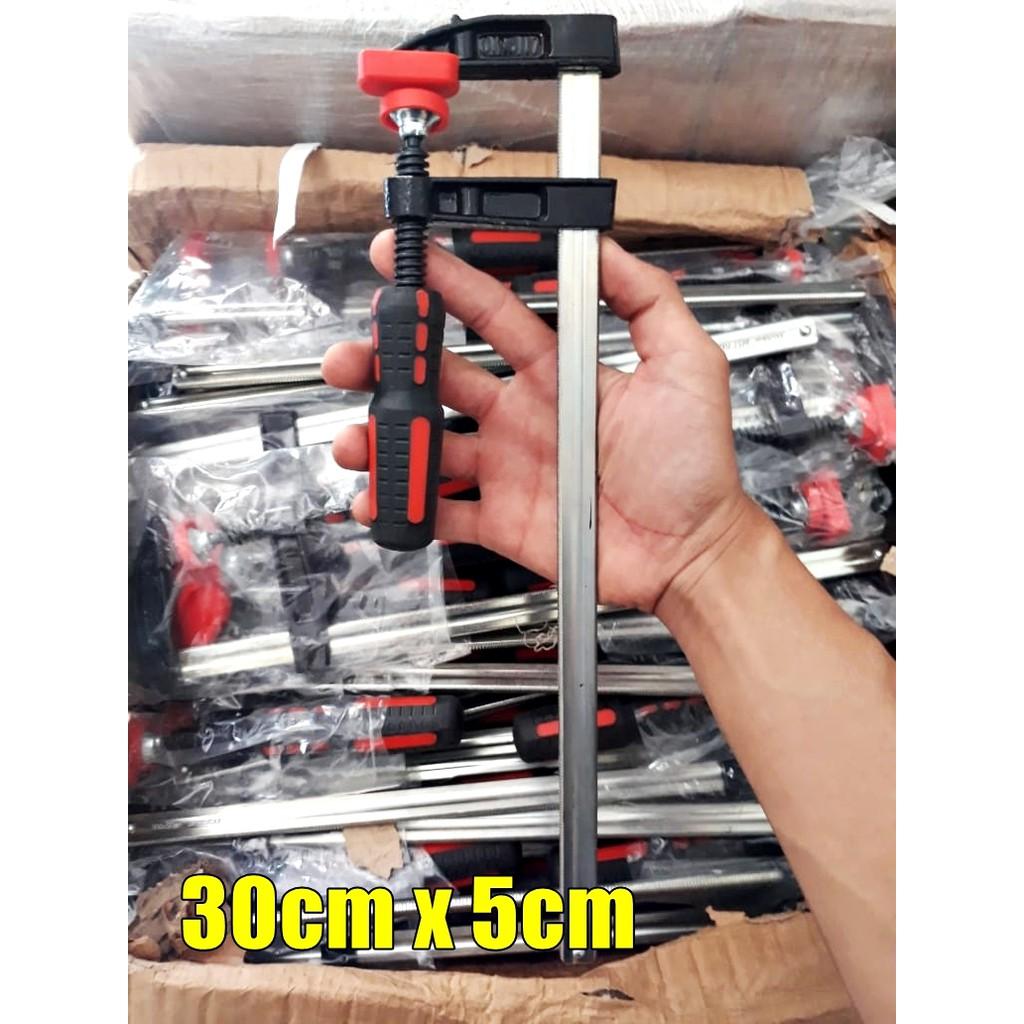 Clamp F 30cm X 5cm Besttools - Catok Kayu 300mm X 50mm Handle Full ...