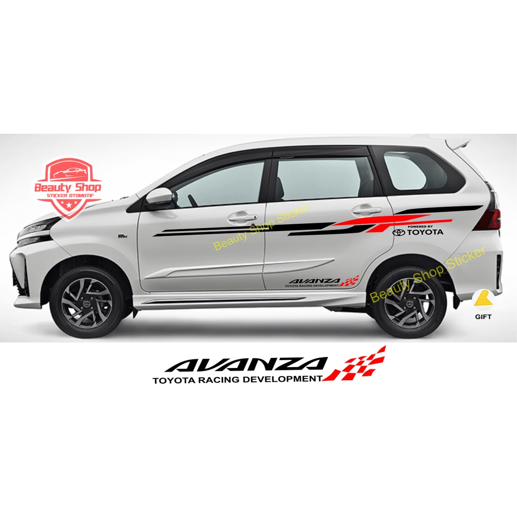 sticker stiker mobil toyota avanza racing development list stripe all ...