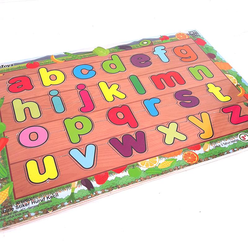 Mainan Anak Puzzle Edukatif Huruf Abjad Bahan Kayu Belajar Alfabet ...