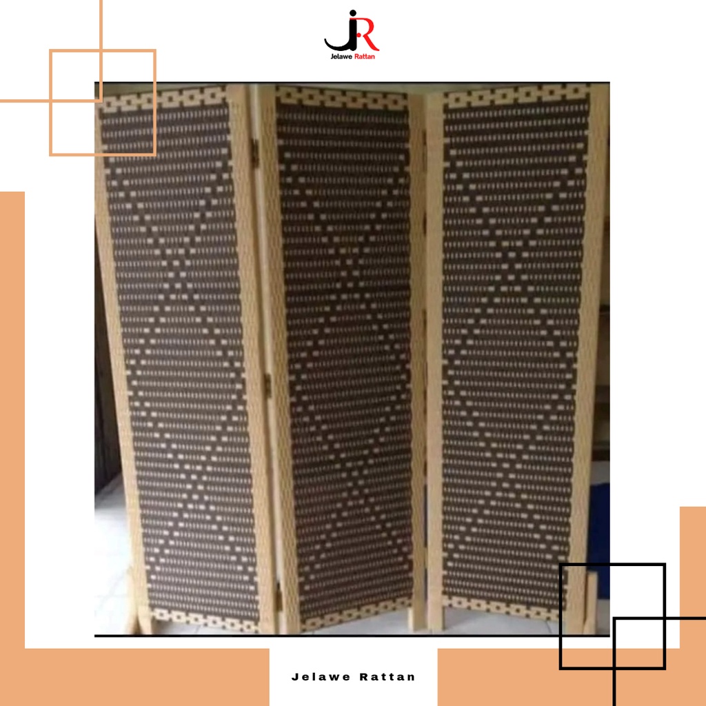 Sketsel Partisi Penyekat Skat Ruangan Skatsel Rotan Sintetis | Lazada ...