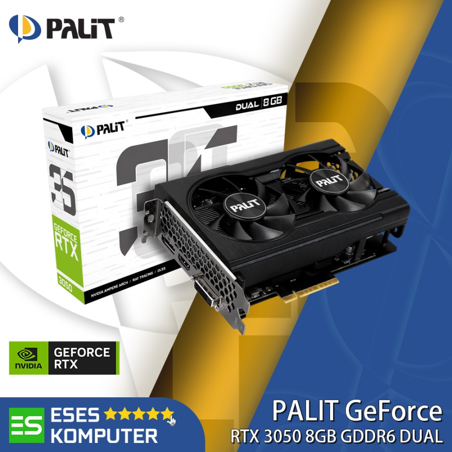 VGA PALIT GeForce RTX 3050 Dual 8GB GDDR6 | Ampere | Lazada Indonesia
