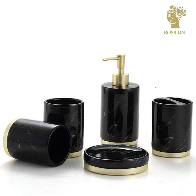 Luxury Premium BATHROOM Marble Set / Set Botol Sabun Marble/ BOTOL ...