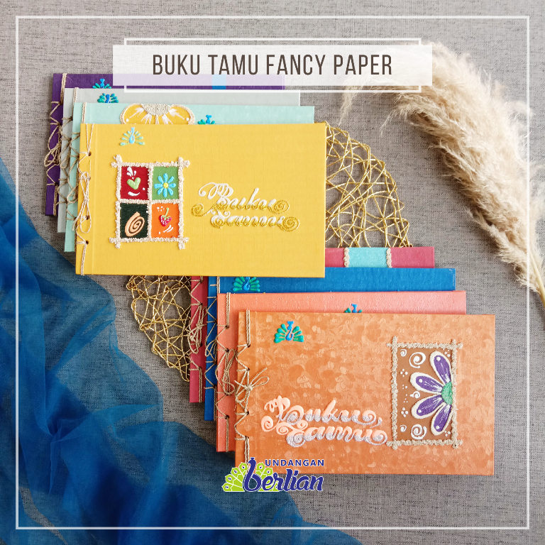 Buku Tamu Fancy Paper Undangan Berlian (Muat 300 nama tamu) | Lazada ...