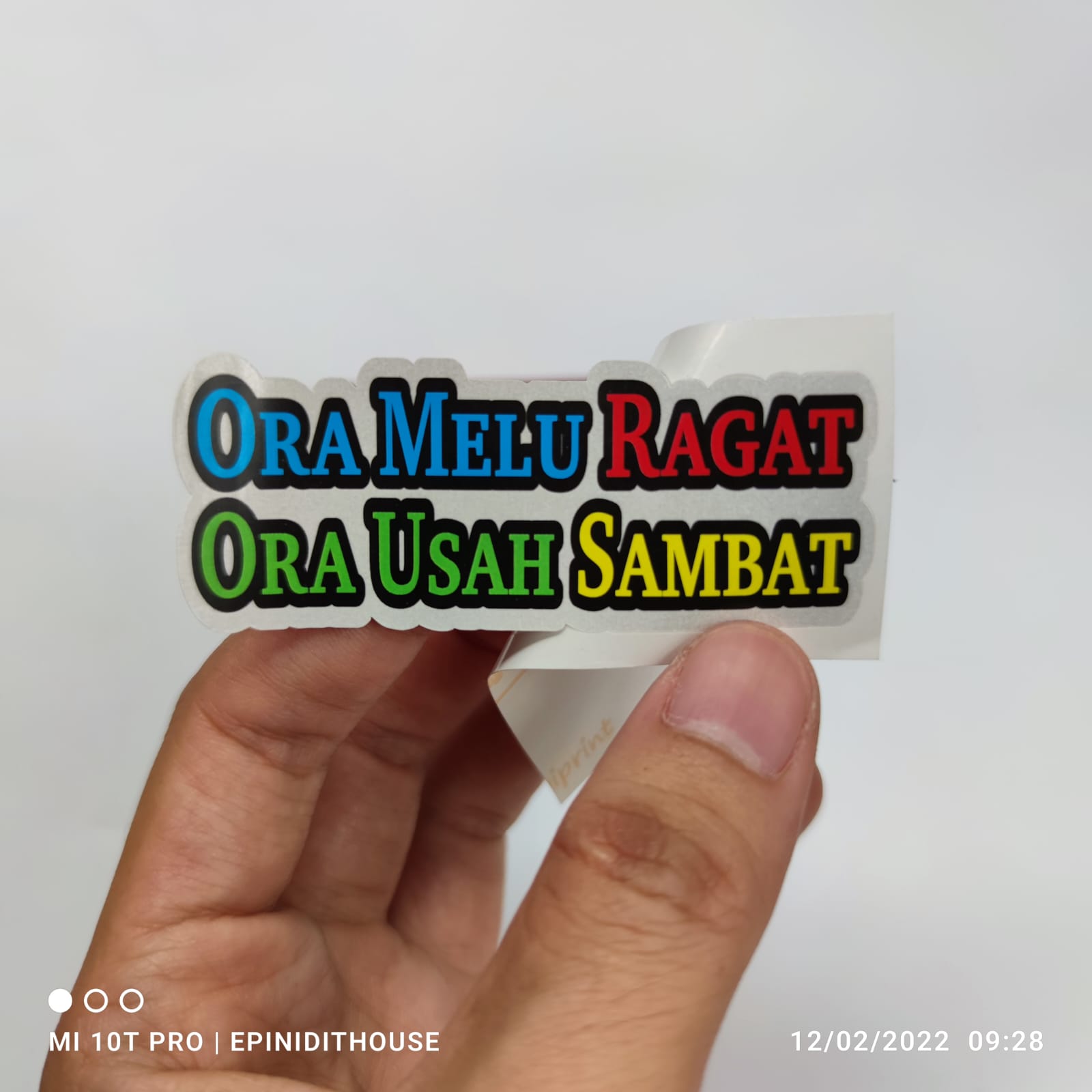 Stiker Ora Melu Ragat Sambat Kata Humor Lucu Viral Meme Motor Helm FYP | Lazada Indonesia