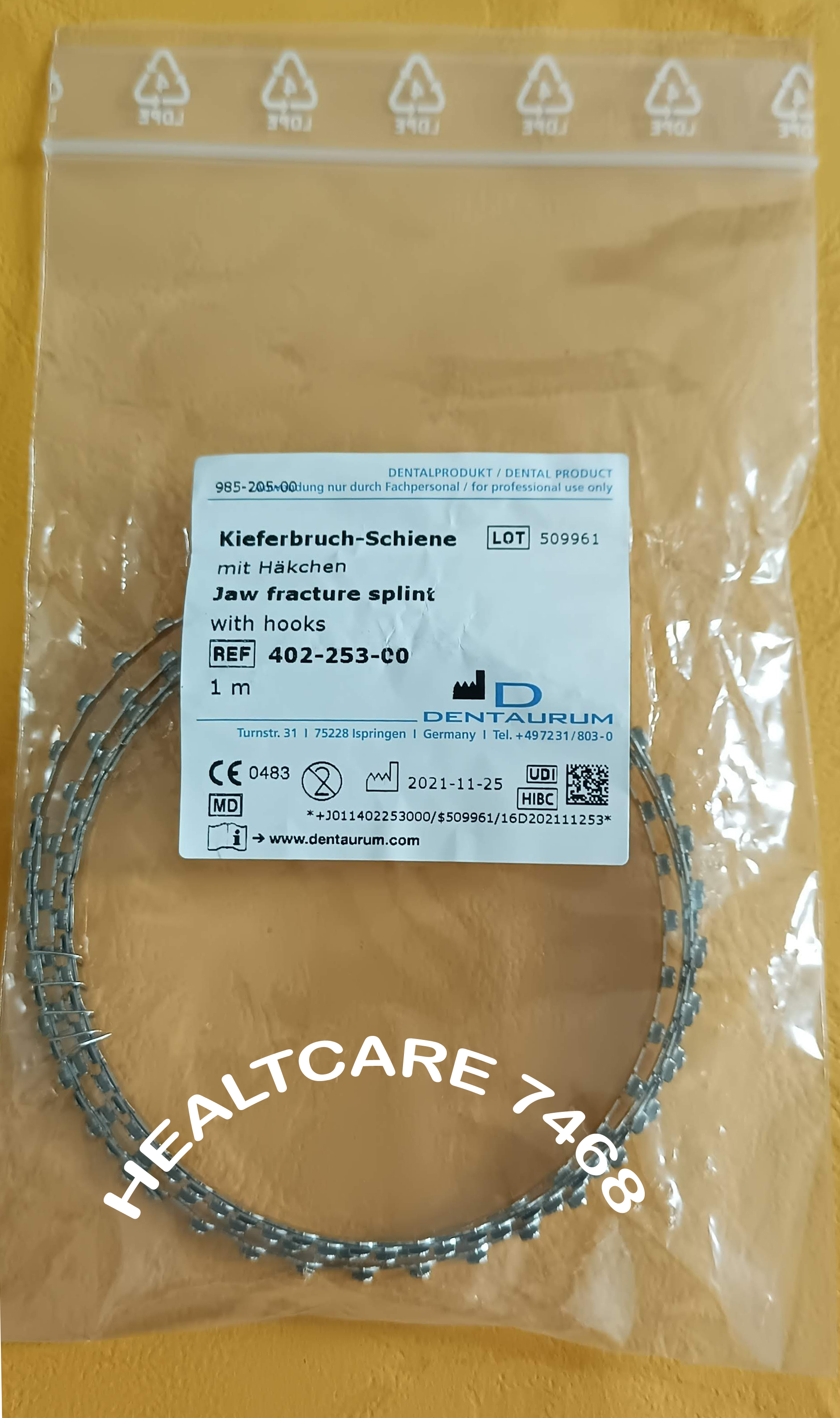 Archbar Dentaurum arch bar arch wire With hooks DENTAURUM | Lazada ...