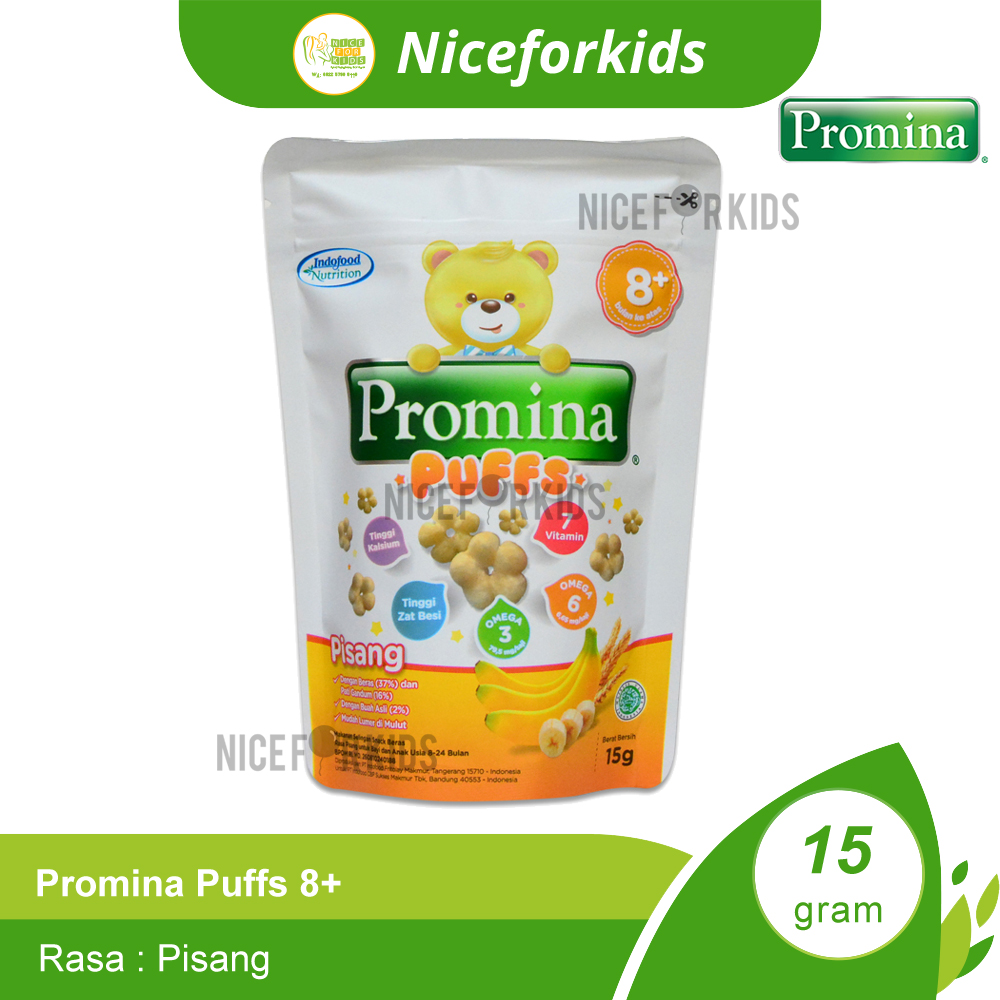 Promina Puffs Snack Bayi Rasa Pisang / Camilan Bayi dan Anak / Cemilan ...