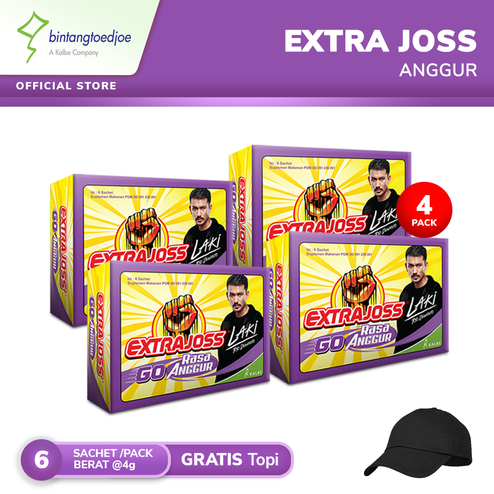 Extra Joss Anggur 4 Pack (24 sachet) | Lazada Indonesia