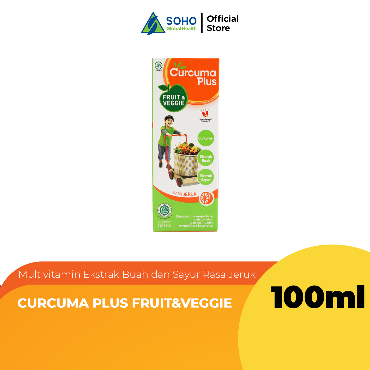 Curcuma Plus Fruit & Vegie Multivitamin Ekstrak Buah dan Sayur Rasa ...