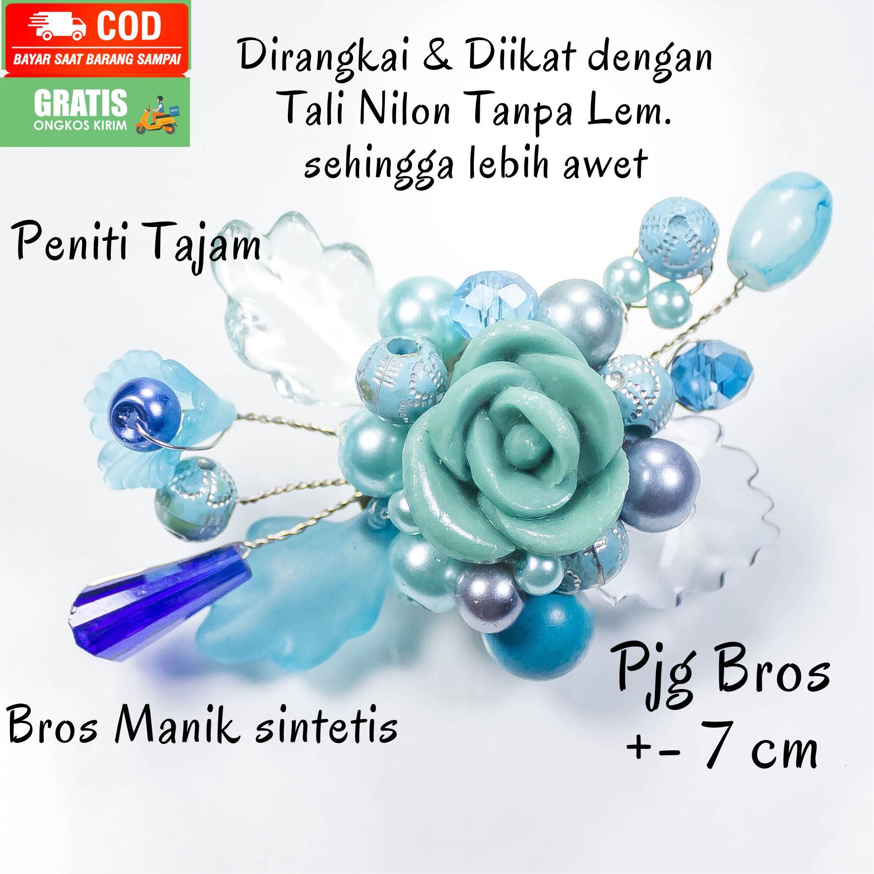 Bros Kebaya bros hijab Manik Handmade Awet Murah Unik warna Hijau ...