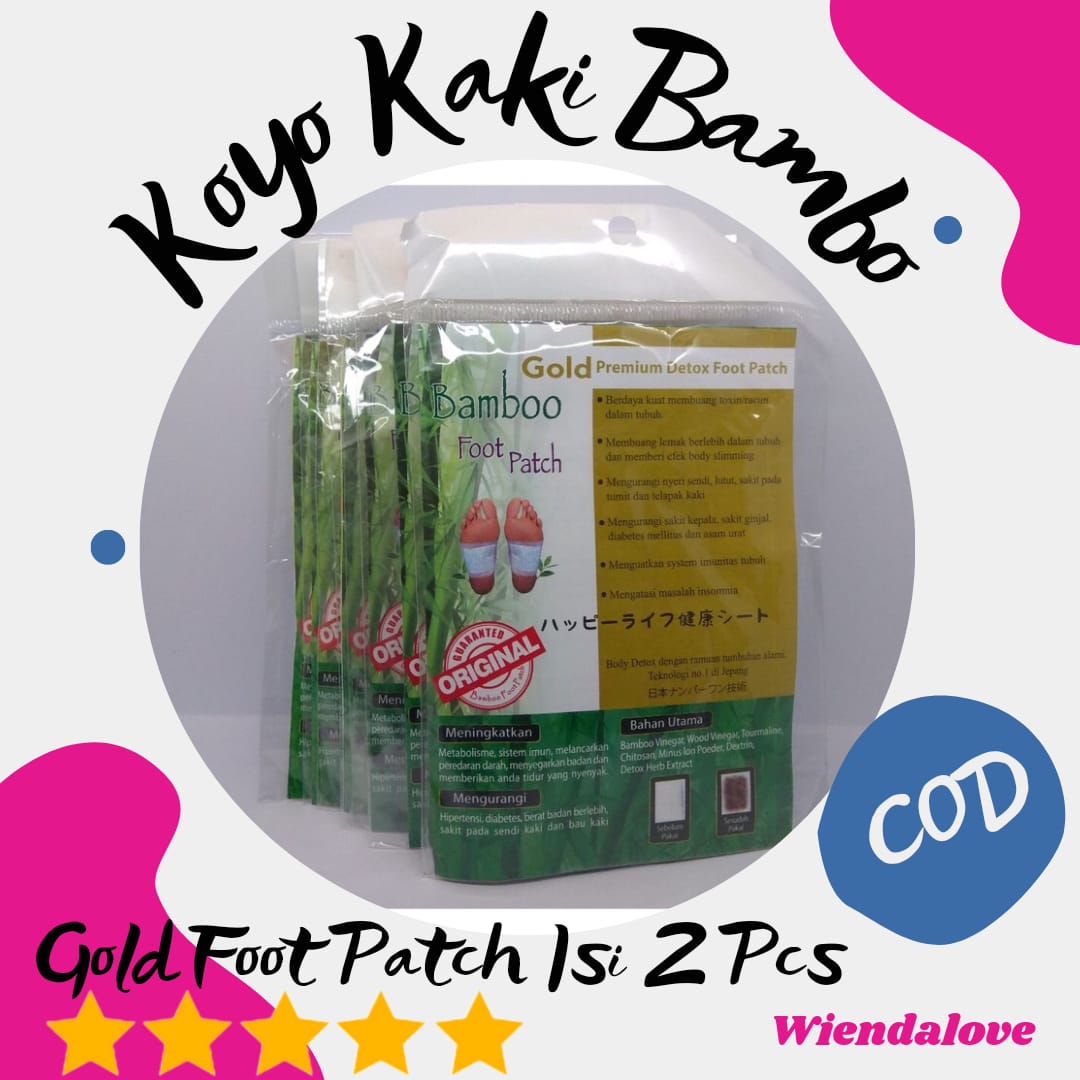 Koyo kaki bamboo gold foot patch Original by Wiendalove | Lazada Indonesia