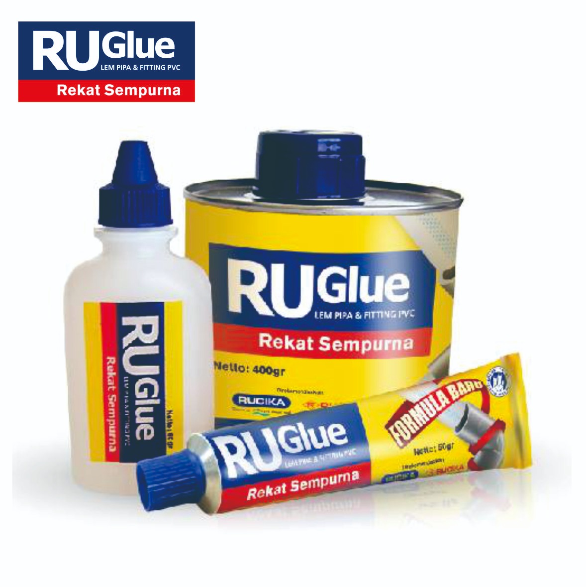Lem Pipa dan Fitting PVC Sambungan Pralon Ruglue | Lazada Indonesia