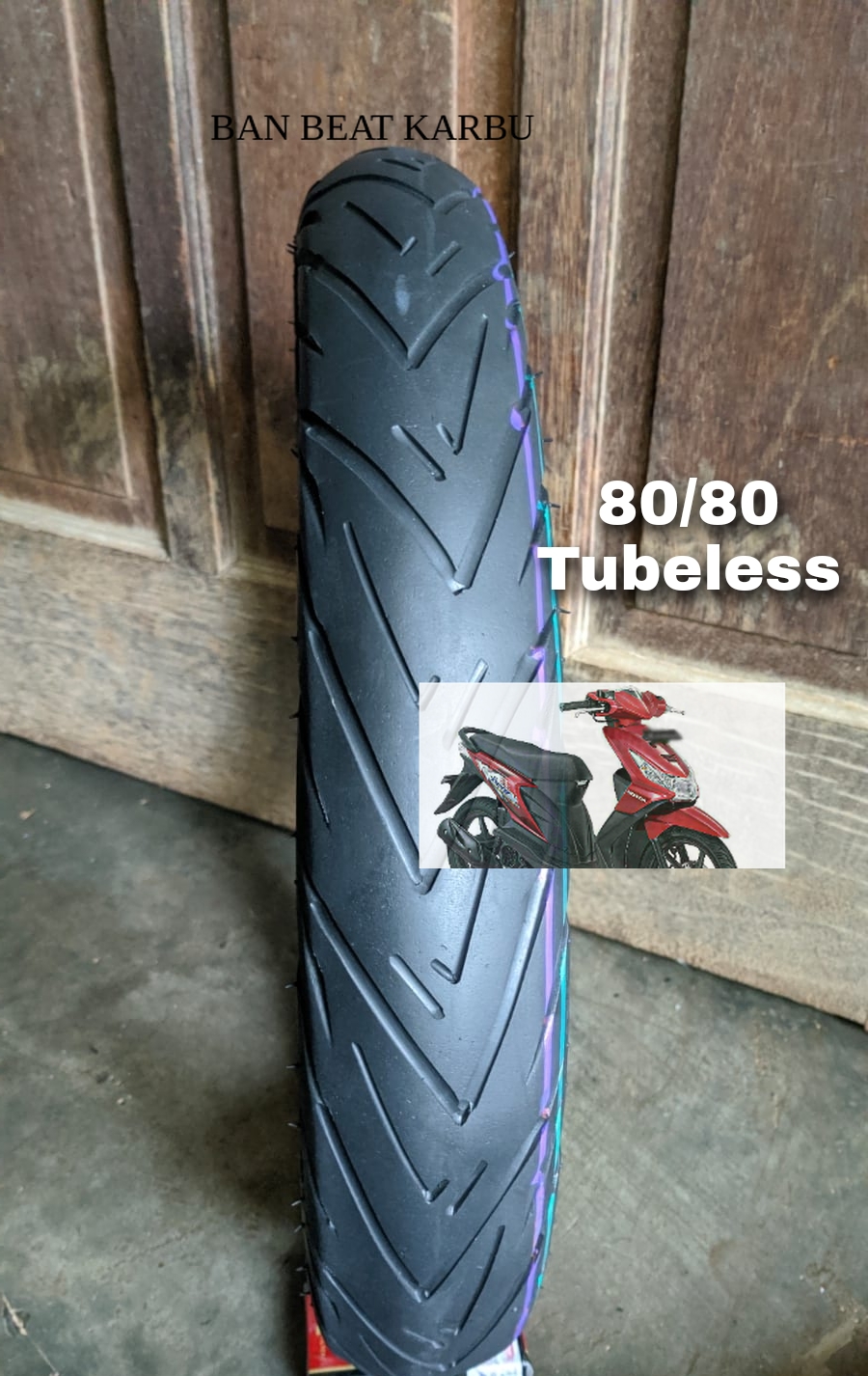 BAN DEPAN BEAT KARBU MATIC FDR 80/80 TUBELESS | Lazada Indonesia