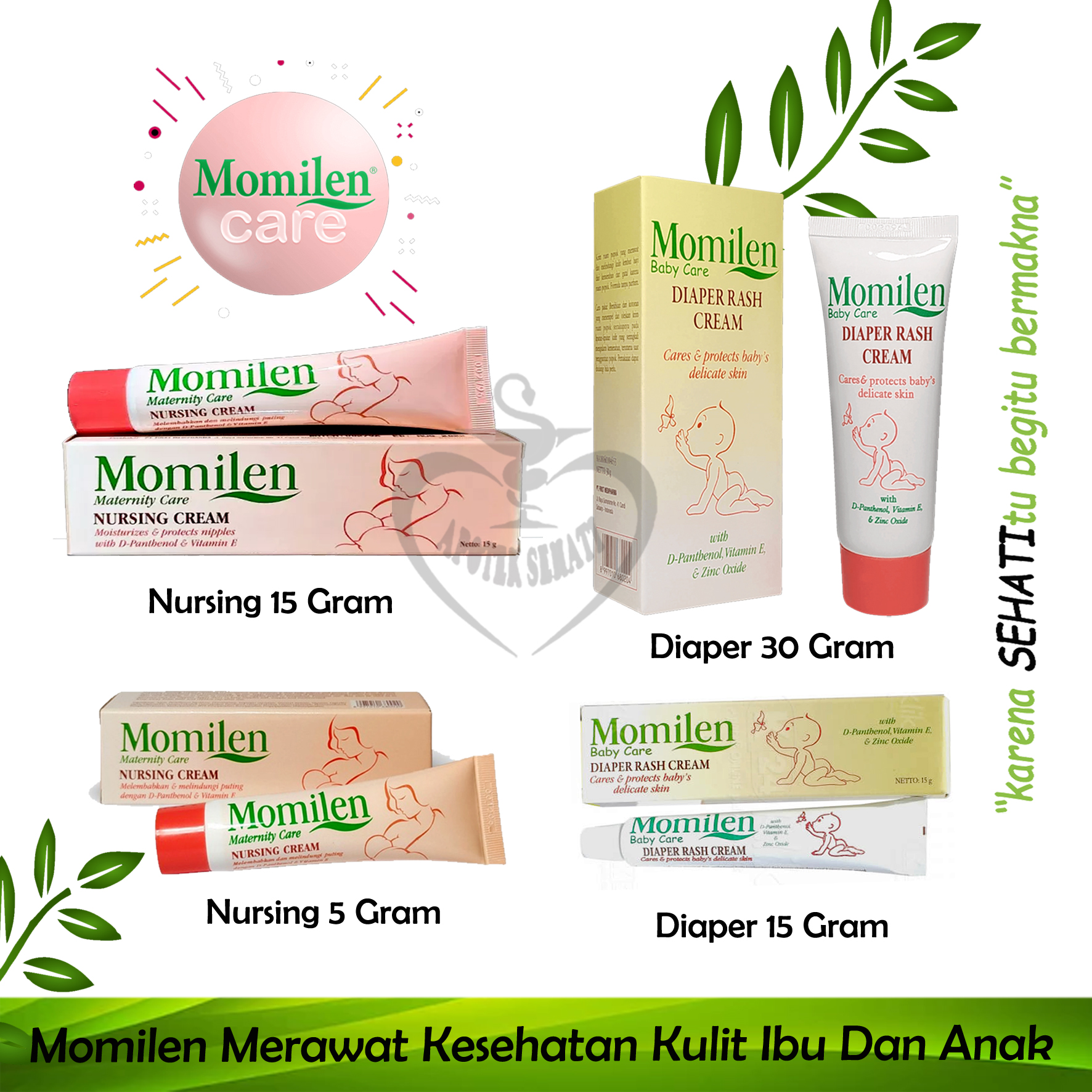 MOMILEN DIAPERS RASH CREAM 15G KRIM SALEP INFEKSI POPOK | Lazada Indonesia