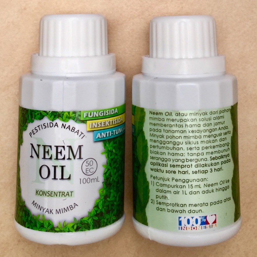 Neem Oil 100mL Minyak Mimba utk Fungisida Pestisida Organik Nabati ...