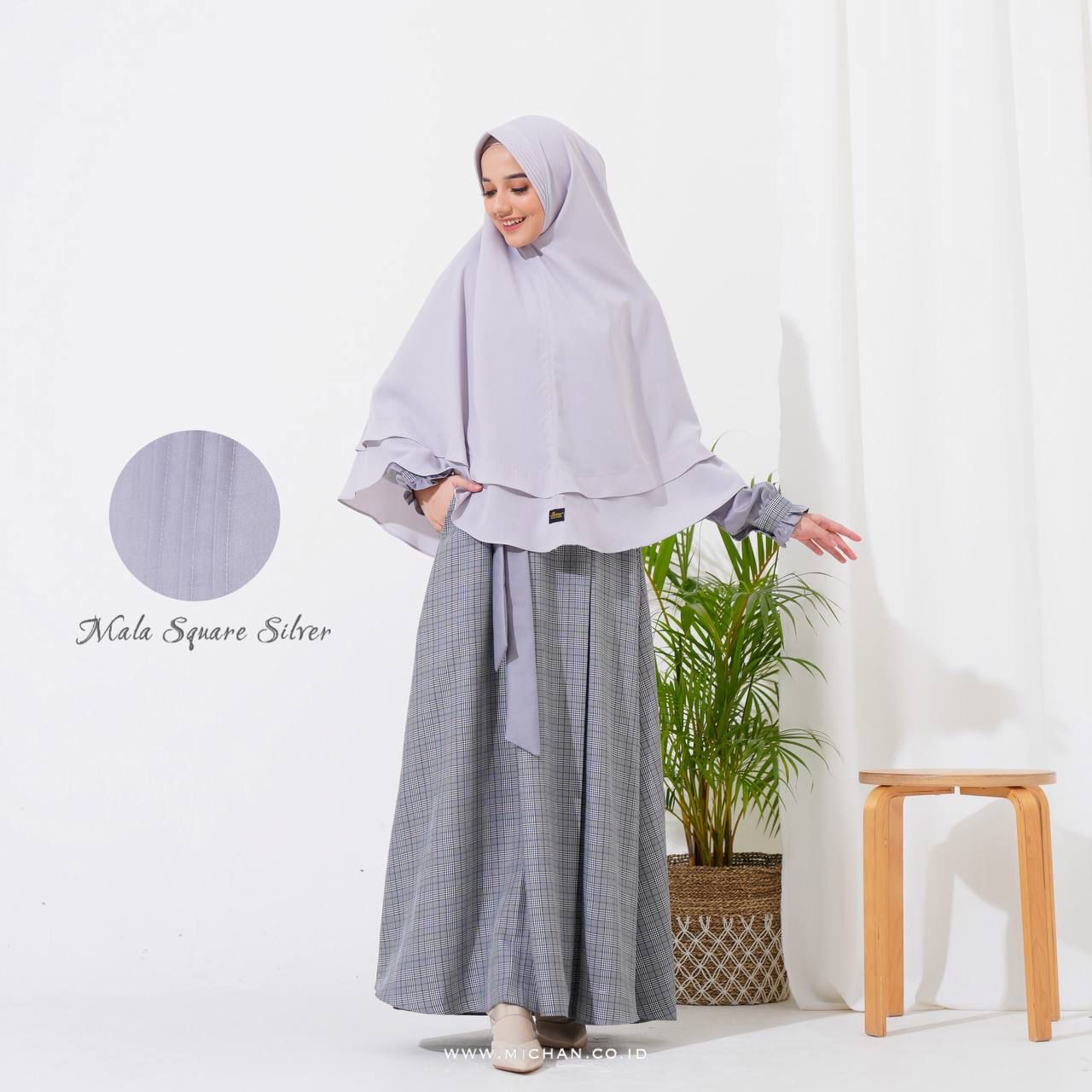 Mala Square Linen Silver | Lazada Indonesia