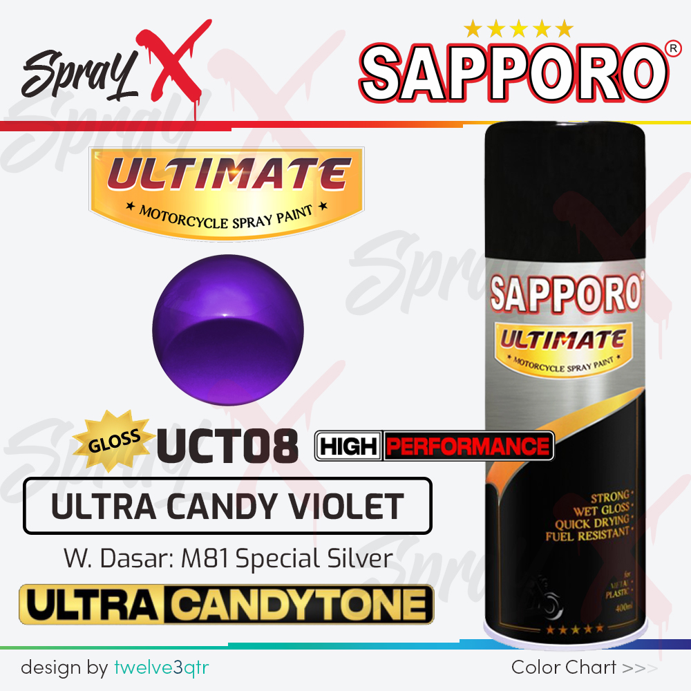 SAPPORO ULTIMATE ULTRA CANDY VIOLET UCT08 400ML / CANDY UNGU HIGH ...