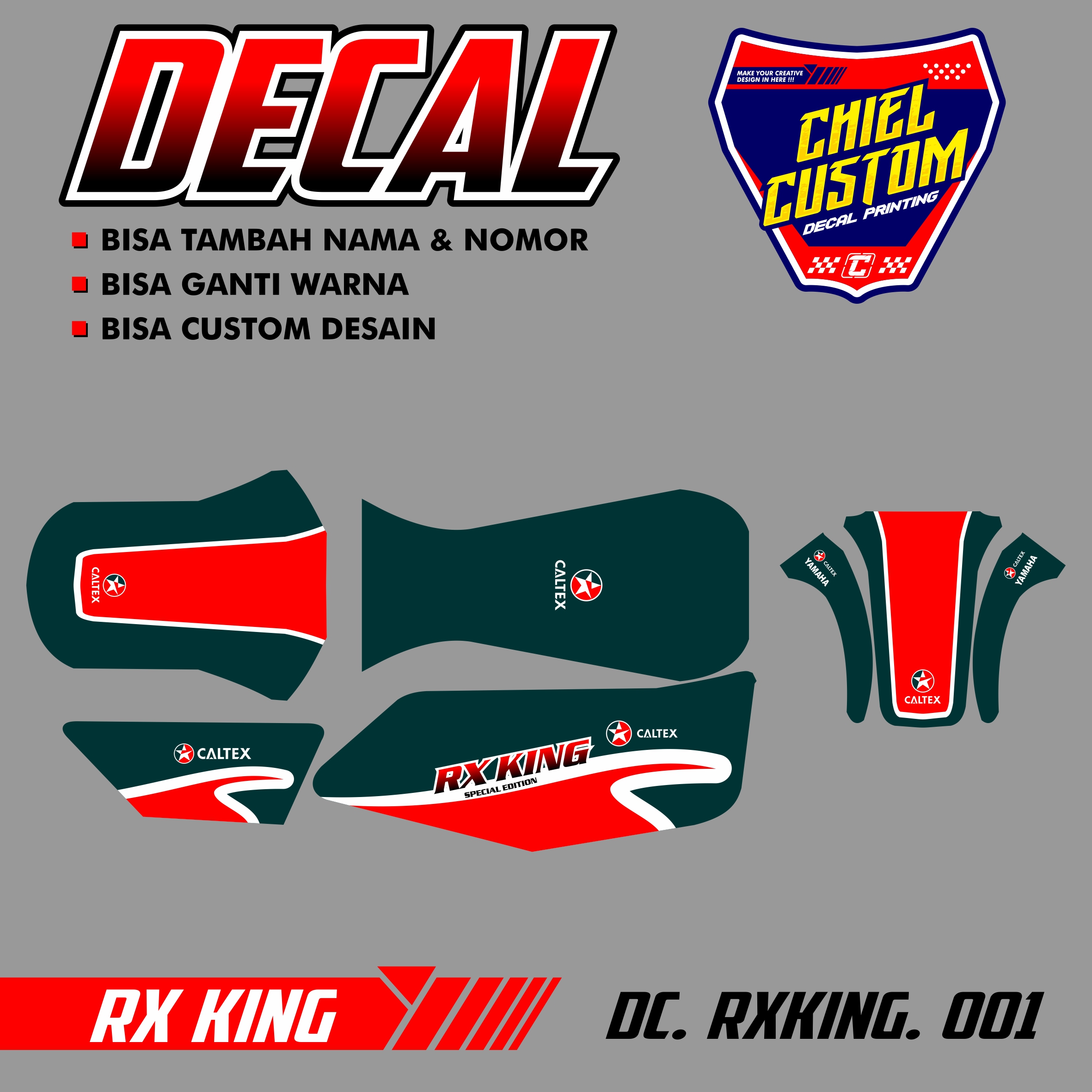 DECAL STICKER FULL BODY RX KING DESAIN 001 CALTEX SPECIAL EDITION ...