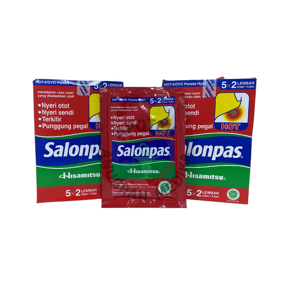 SALONPAS HOT Box Isi 5 X 2 LEMBAR - 10 Lembar | Lazada Indonesia