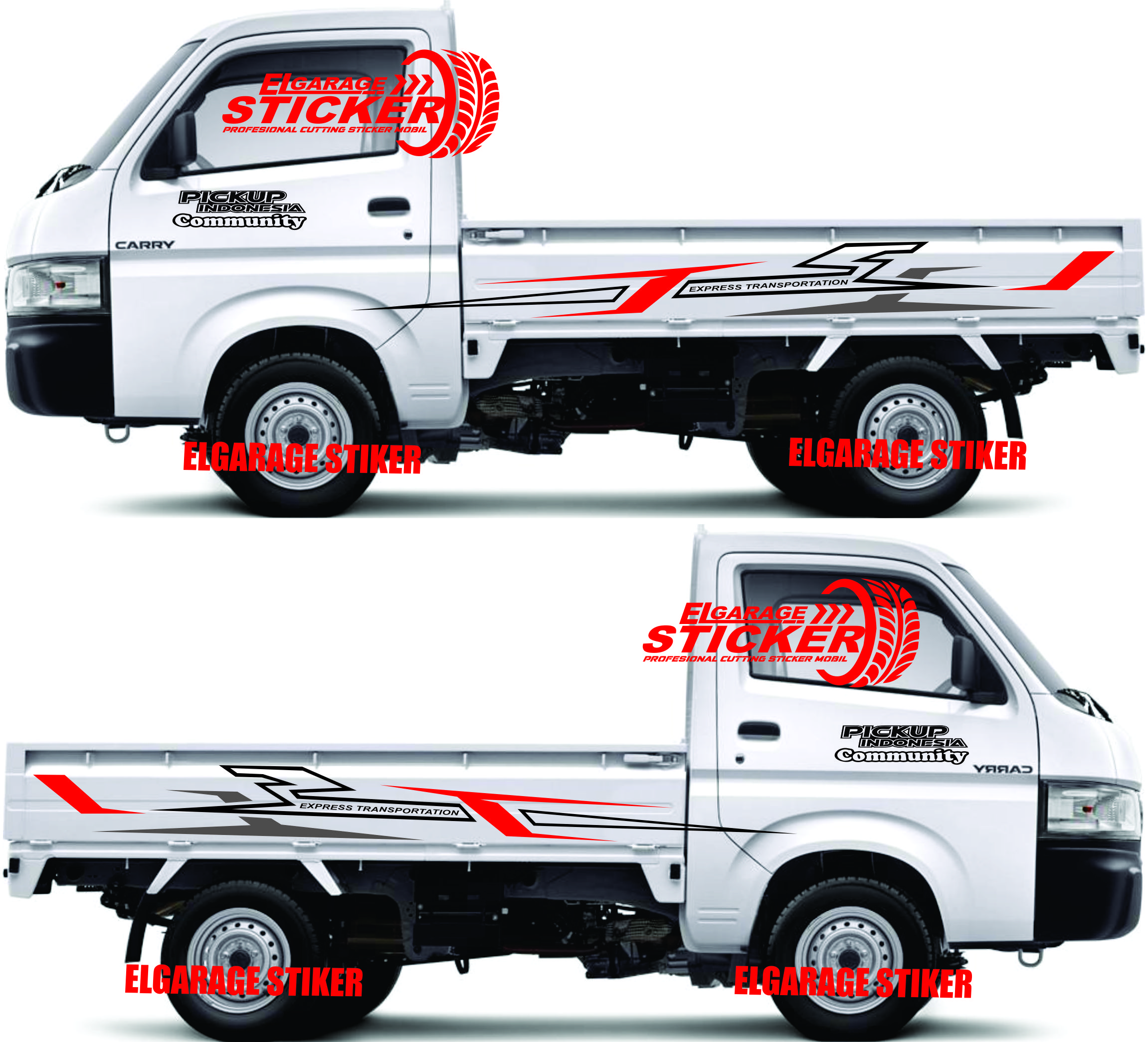 Stiker mobil suzuki new carry stiker striping body new carry cutting ...