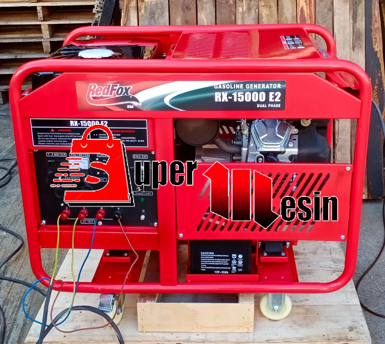GENSET LISTRIK BENSIN GASOLINE GENERATOR 2 SILINDER RX 15000 E2 10000 ...