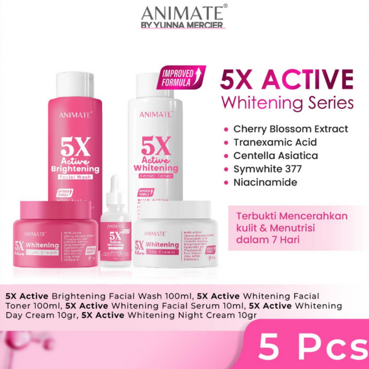 ANIMATE Instant Whitening Series 5in1 | Glowing Barrier Skin Repair ...