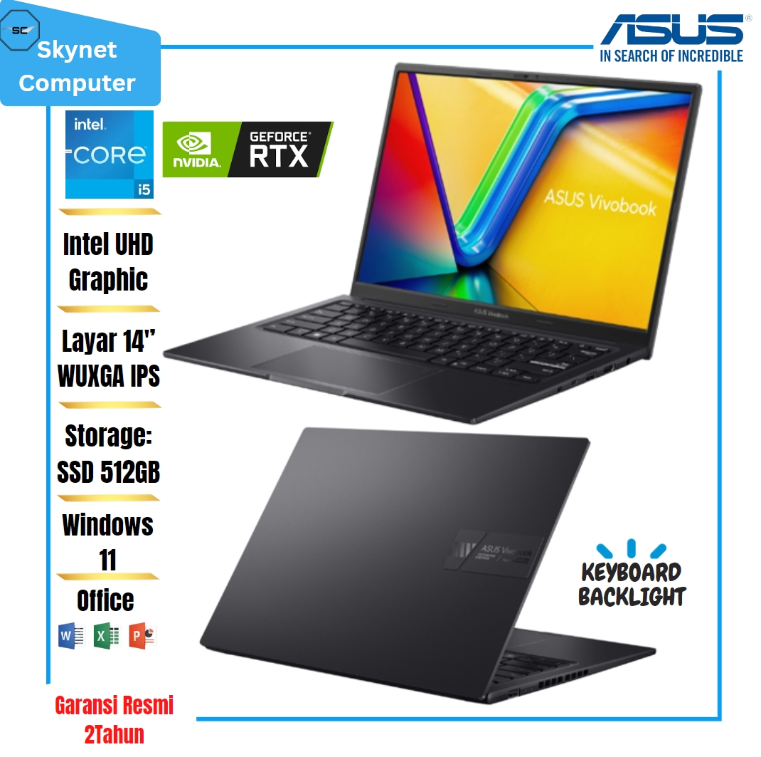 ASUS Vivobook 14X K3405ZF Intel Core i5 12500H RAM24GB SSD512GB RTX2050 ...