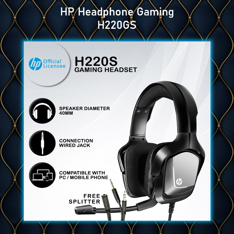 Headset Gaming/ Gaming Headphone HP H220S - Headset untuk Handphone/PC ...