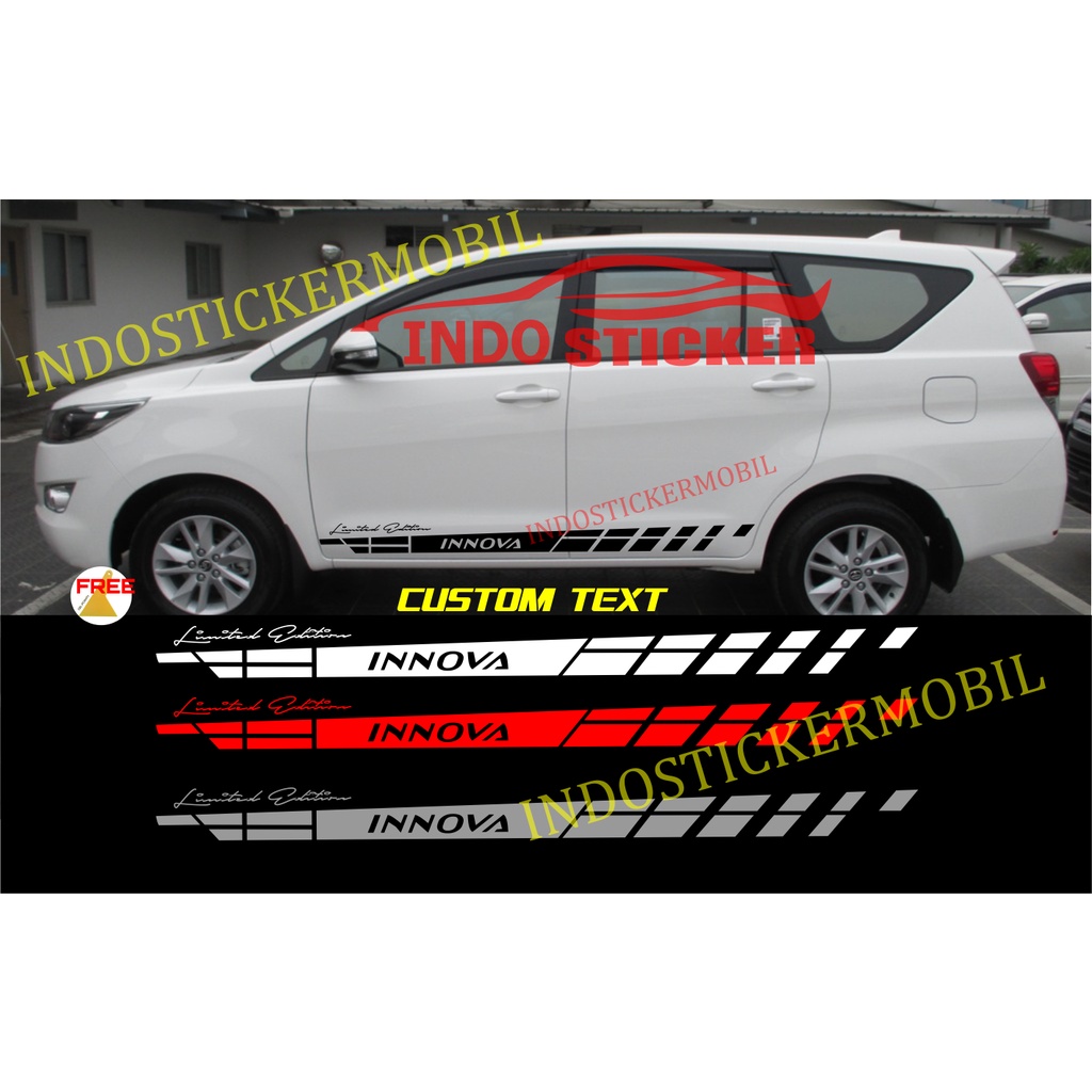 STRIPING STICKER STIKER MOBIL INNOVA CUTTING STICKER LIST MOBIL TOYOTA ...