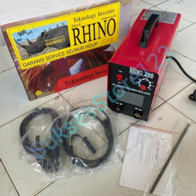 Mesin Las Listrik 200 A Travo Trafo Las Inverter Rhino MMA 900W/Watt ...