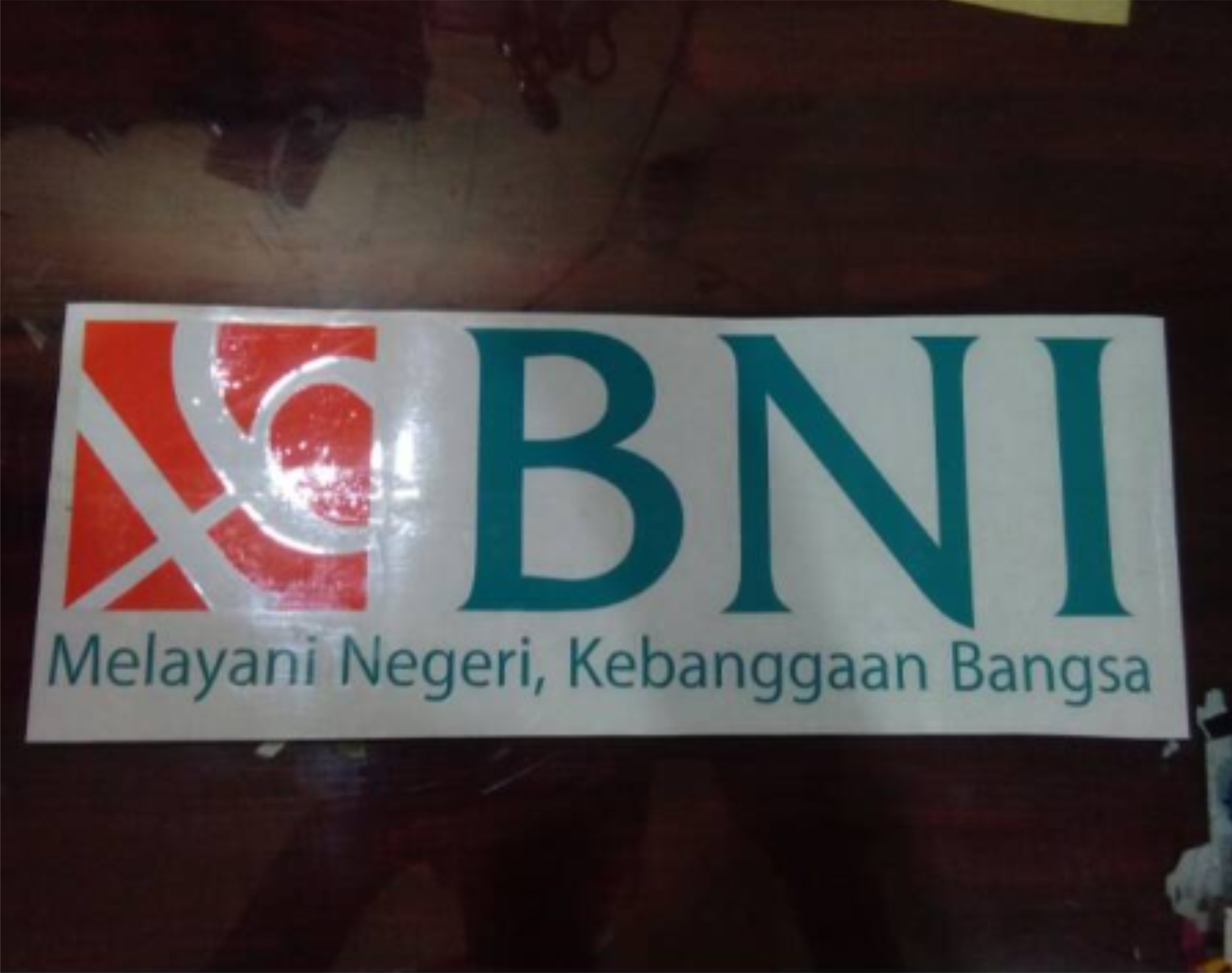 sticker bni/sticker bank/sticker cutting | Lazada Indonesia
