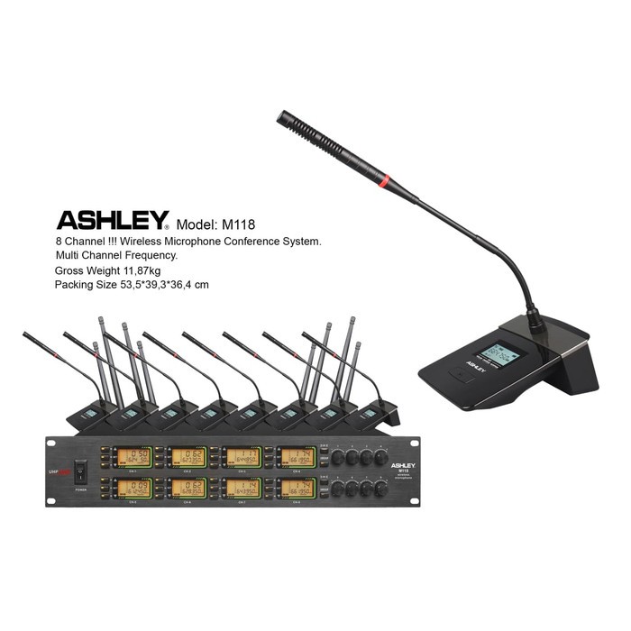 Mic Wireless Conference Podium ashley m118 Multi Channel ORIGINAL ...