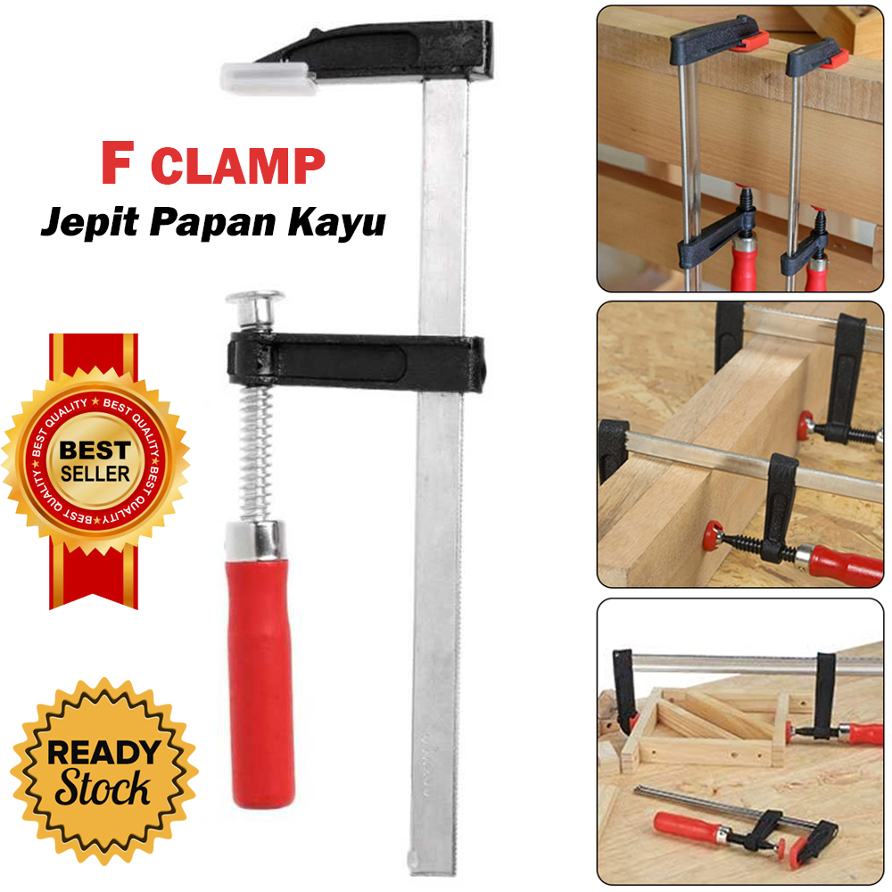 Klem Jepit F Clamp Papan Kayu Heavy Duty Woodworking 50 X 200mm ...