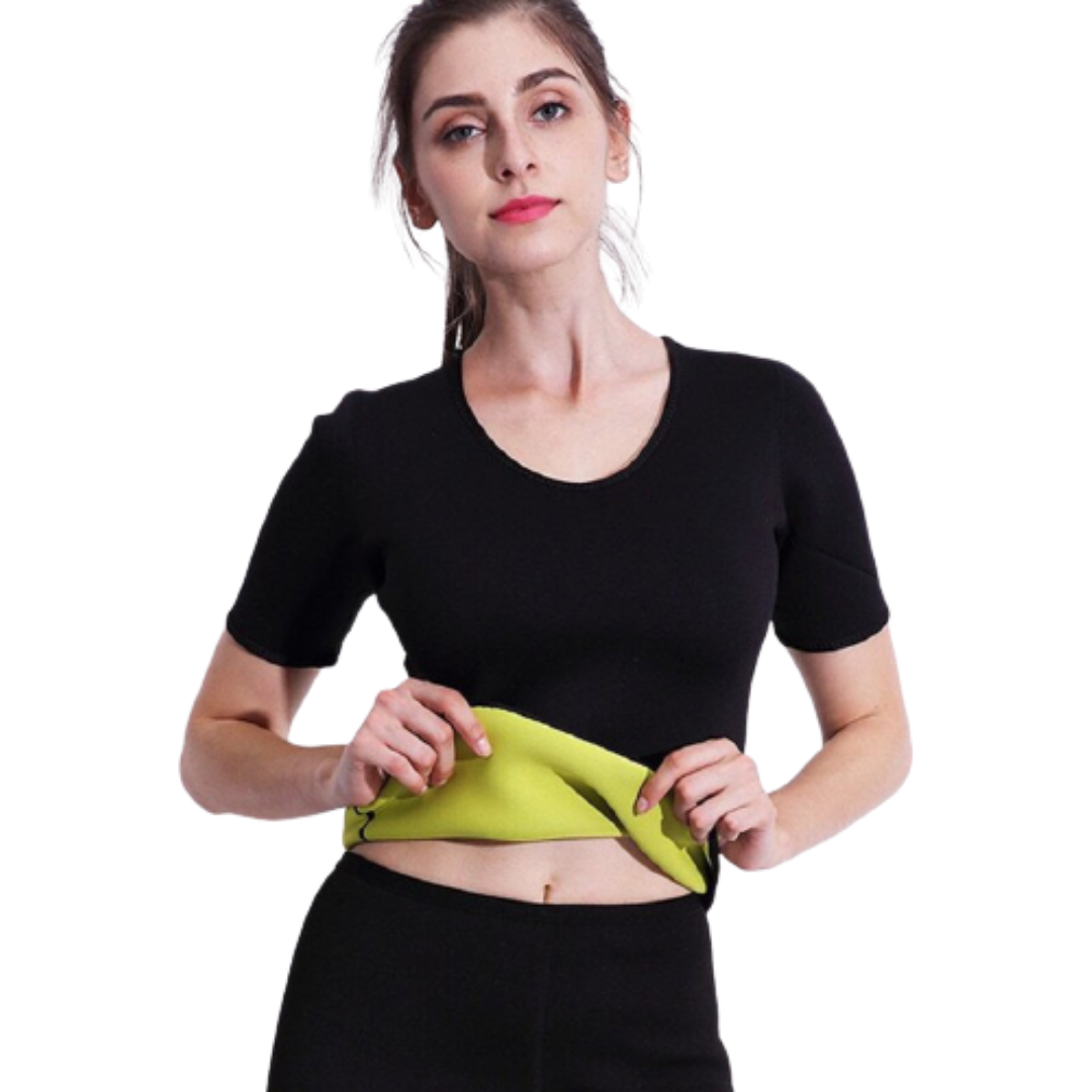 Hot Shapers Suit Cloth Baju Kaos Full Sprort Pelangsing Pembakar Lemak Pembentuk Tubuh Baju Kaos