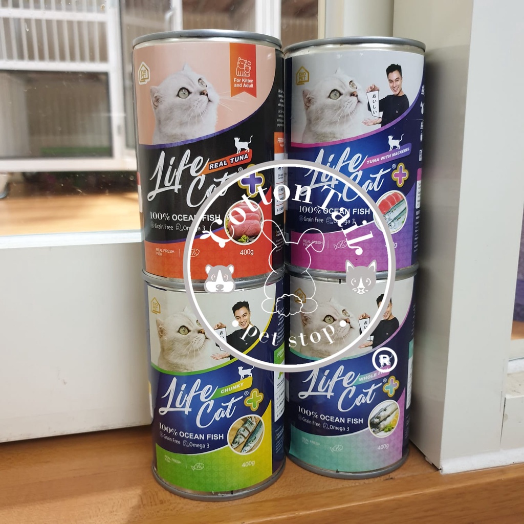 Life Cat PLUS Wet Cat Food 400gr / Makanan Kucing Basah Kaleng Lifecat ...