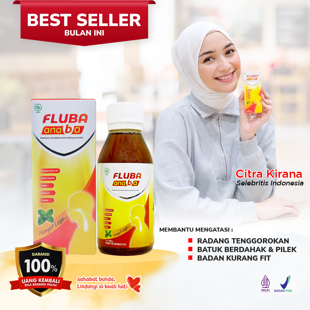 FLUBA ANABA 130ml - 3x Lebih Ampuh Atasi Masalah Flu Batuk Anak ...