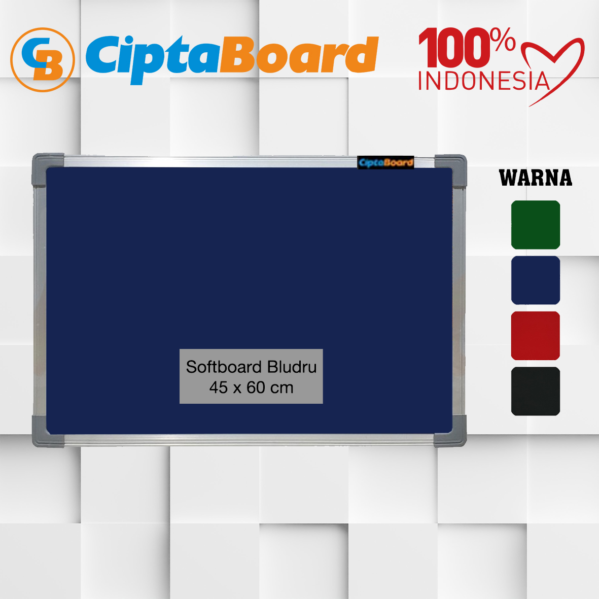 Softboard / Cork Board / Papan board / Mading Gantung Bludru 45 x 60 Cm ...