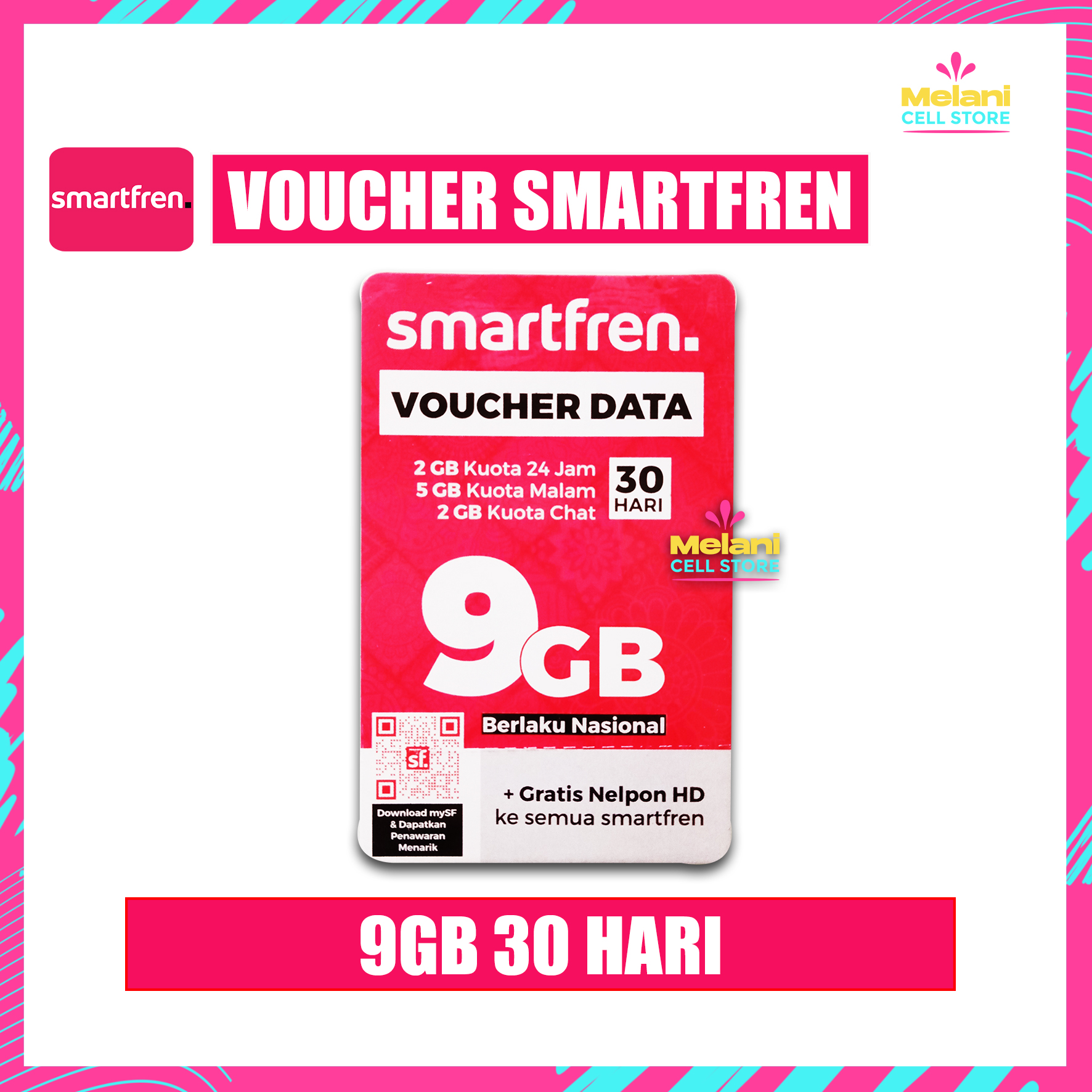 Voucher Smartfren 9GB Masa Aktif 30 Hari - Berlaku NASIONAL | Lazada ...