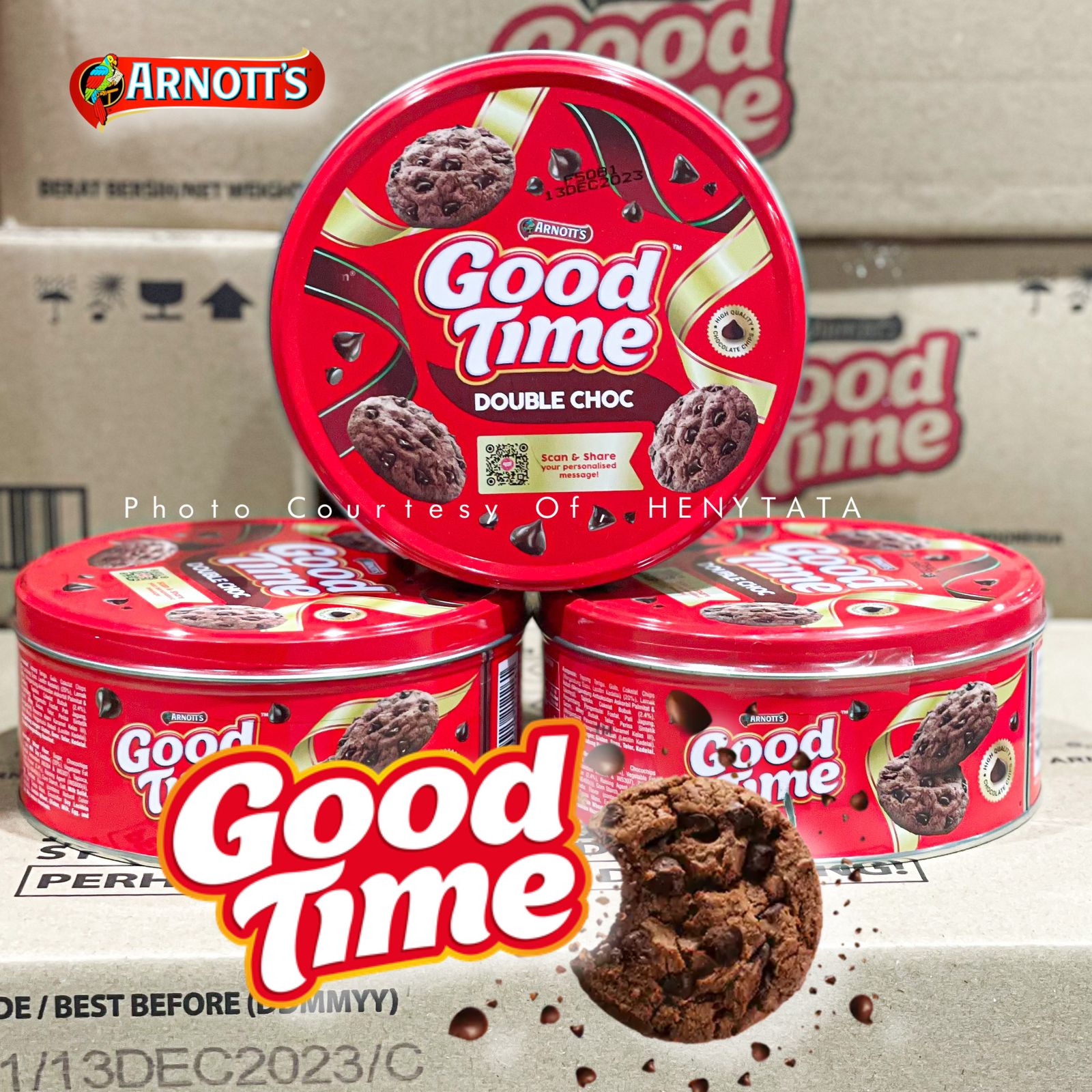 Good Time Biskuit Kaleng 277 gram Cookies Coklat Biscuit Assorted ...