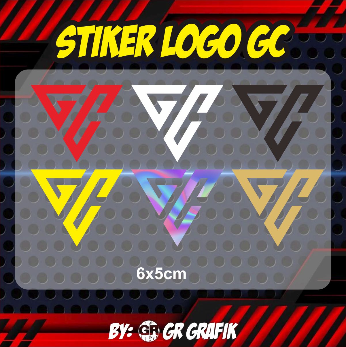 STIKER CUTTING LOGO GC MURAH (TANPA MINIMAL ORDER) | Lazada Indonesia