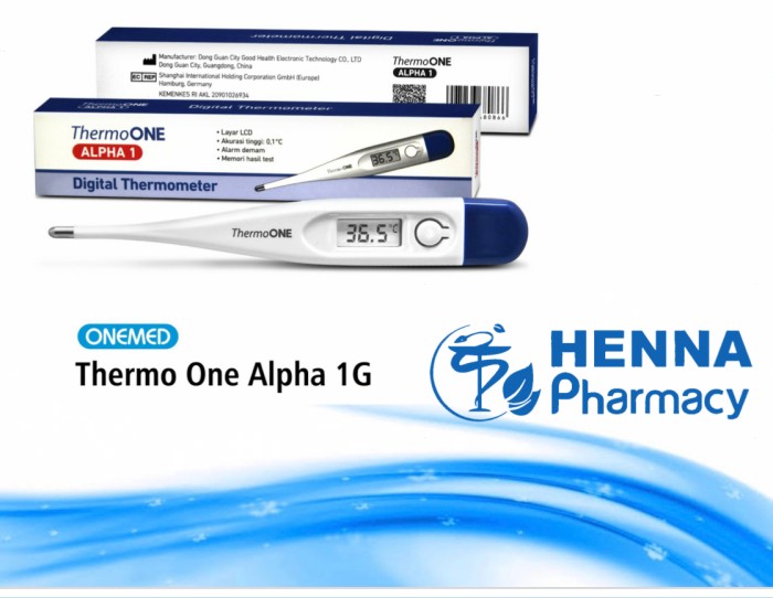 Thermometer Digital Alpha 1 Onemed | Lazada Indonesia
