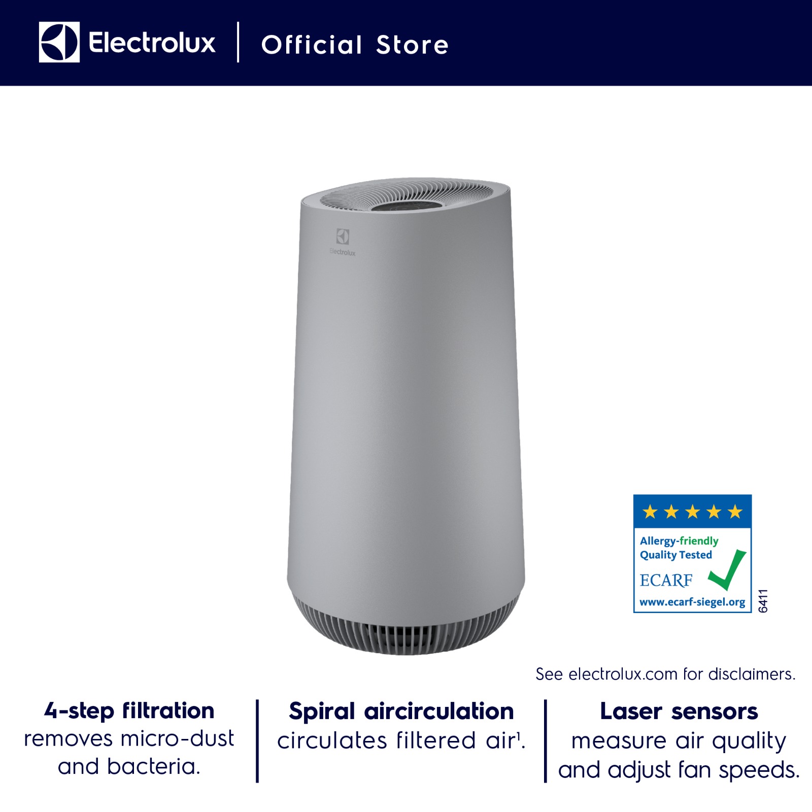 Air Purifier Electrolux FA41-402GY | Lazada Indonesia