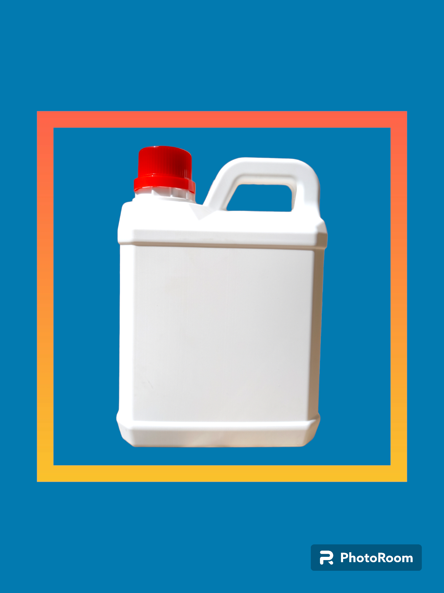 Jerigen 1 Liter Pendek Putih Solid | Berat 75 Gram| Tutup segel & Plug ...