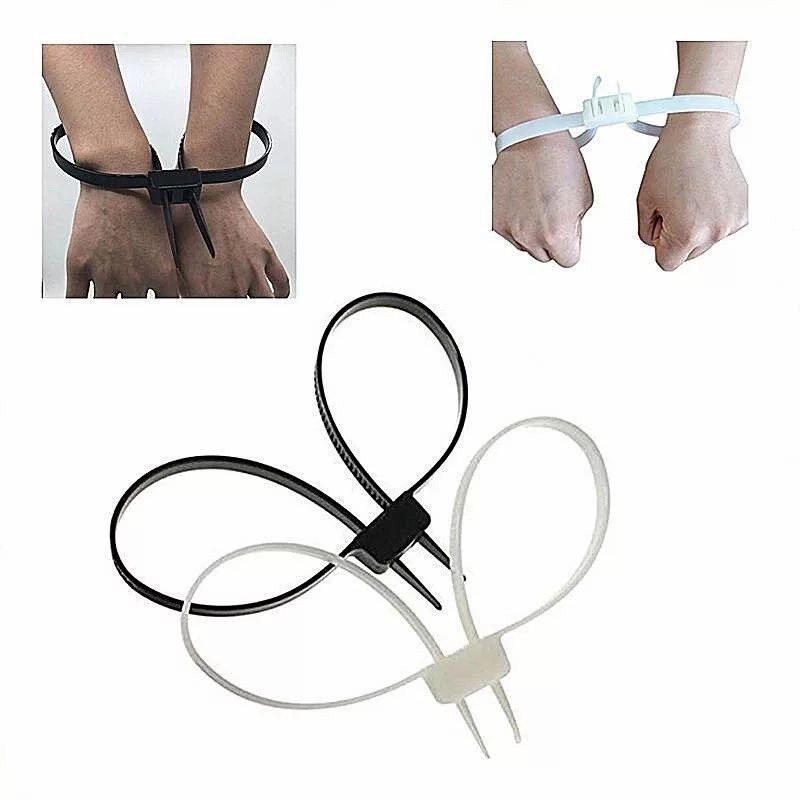 Borgol Plastik Disposable Handcuffs Zip Tie Cuff Police Handcuff ...