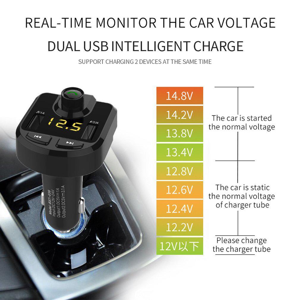 BT36 Car MP3 Player Car FM transmitter bluetooth Wireless In-Car FM ...